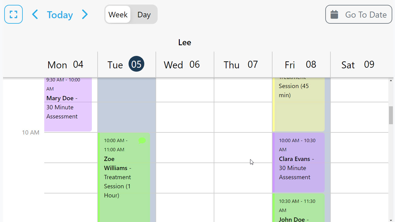 Features | Appointments and scheduling